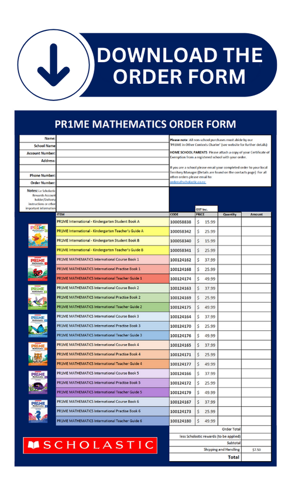 Ordering | Scholastic New Zealand